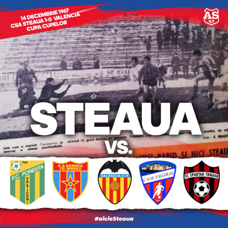 Palmares Steaua vs. Foresta Fălticeni, ASA Tîrgu-Mureș, Valencia CF ...